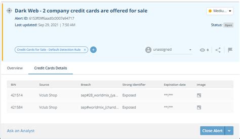 view alert information threat command documentation