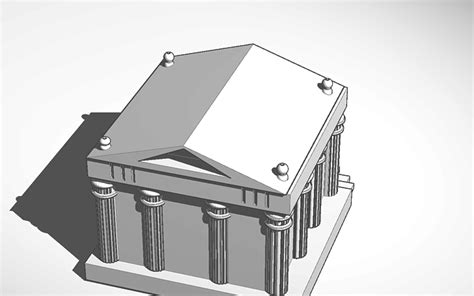 3d Design Greek Architecture Doric Columns Tinkercad