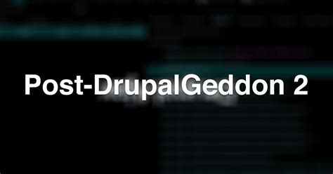 Drupals Bodged Ajax System Post Drupalgeddon 2 • Ayesh Karunaratne