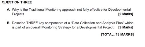 Solved Question Threea ﻿why Is The Traditional Monitoring