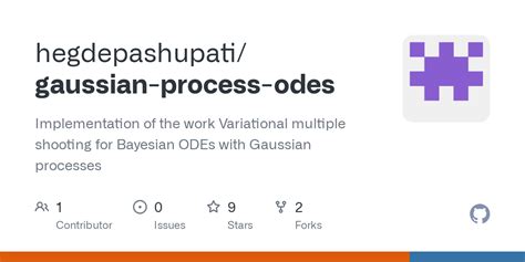 Github Hegdepashupatigaussian Process Odes Implementation Of The