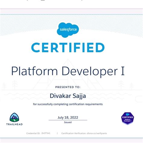 Divakar Sajja On Linkedin Now A Salesforce 2xcertified
