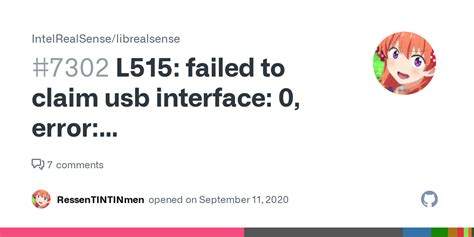 l515 failed to claim usb interface 0 error rs2 usb status access