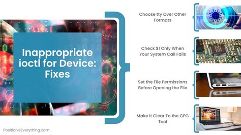 Inappropriate Ioctl For Device How Can You Eliminate It Permanently