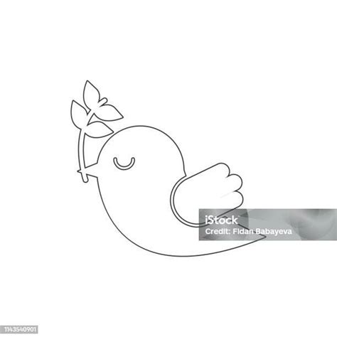 비둘기 새 개요 아이콘입니다 부활절 그림 아이콘의 요소입니다 기호와 기호는 웹 로고 모바일 앱 Ui Ux에 사용할 수 있습니다 가정 생활에 대한 스톡 벡터 아트 및 기타