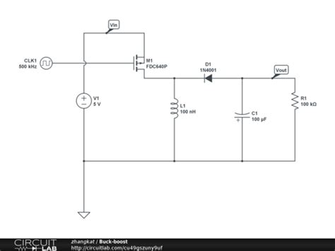 Buck Boost CircuitLab