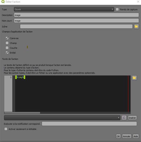 Displaying Images In Qgis Actions Unable To Run Command Geographic Information Systems