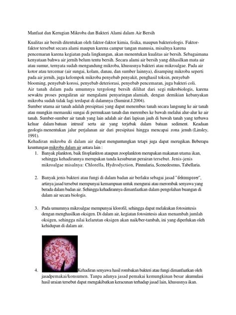 Mikroba Air Dan Udara Pdf