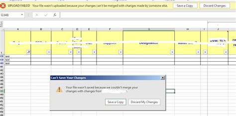 Co Authoring Excel Merging Problems Microsoft Community