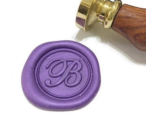 Calligraphy Wax Seal Stamp Alphabet A To Z Script Letter Etsy