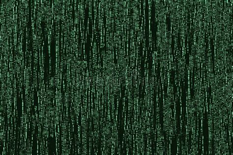 Matrix Like Image Of Code Running On A Computer Terminal Stock Illustration Illustration Of