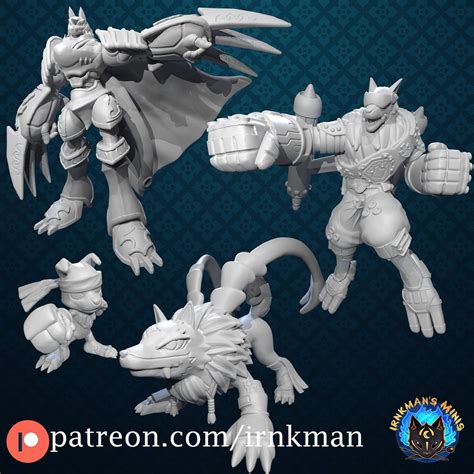 Gaomon Digivolution Line Miniatures Irnkmans Minis Etsy