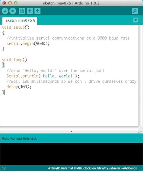 Connecting Arduino To Processing Arduino Serial Port Connection