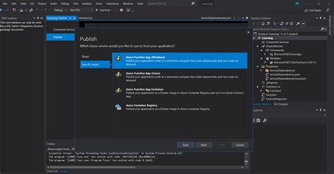 Select The Desired Function App Instance Or Create A New One