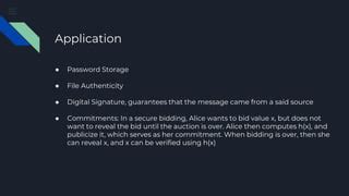 Random Oracle Model Hashing Cryptography Network Security Ppt