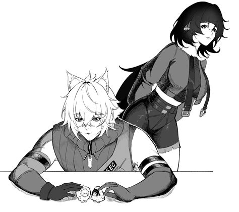 Jane Doe And Seth Lowell Zenless Zone Zero Drawn By Rokibent Danbooru