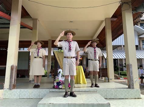 พิธีเดินสวนสนามกองลูกเสือ มสว 2567 โรงเรียนแม่สรวยวิทยาคม