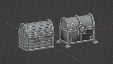 Stylized Treasure Chest D By Acmgame