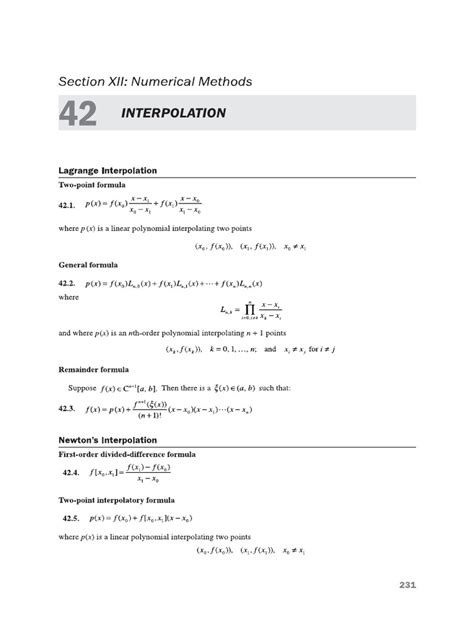 01 Mathematical Handbook Of Formulas And Tables Numerical Method Pdf