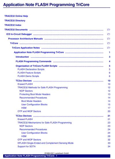 Application Note Flash Programming Tricore