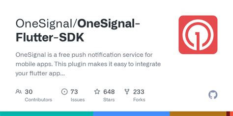Github Onesignalonesignal Flutter Sdk Onesignal Is A Free Push Notification Service For