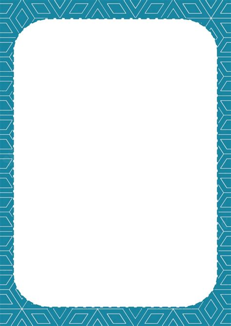 Minimalist Three Dimensional Border For Square And Rectangular Shapes