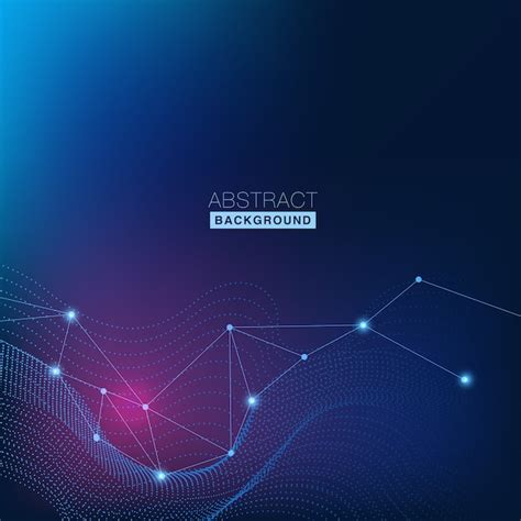 Premium Vector Abstract Polygonal Space Background With Connecting Dots And Lines