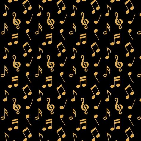 Premium Vector Musical Notes Seamless Pattern
