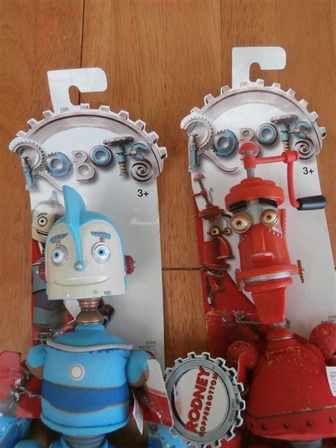 Rodney And Fender Plush Robots On Card By Mattel And 20th Century Fox