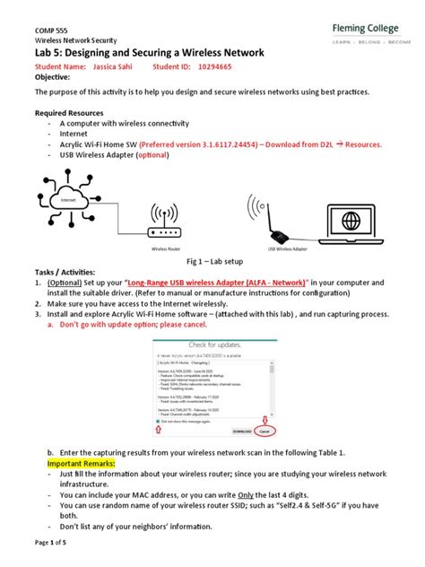 Comp555 Spring Lab5 Pdf Wi Fi Wireless Access Point
