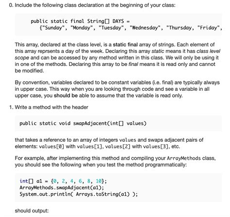 Solved Problem 7 Array Processing Methods 20 Points Total