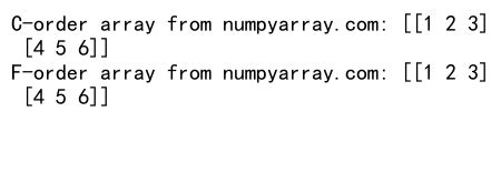 NumPy中reshape函数的order参数详解及应用 极客教程