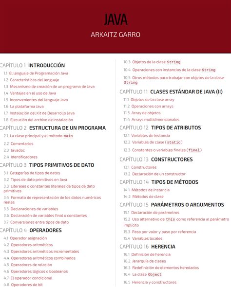 Cursos De Java Guía De Java