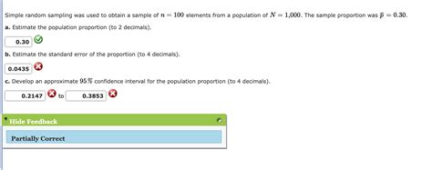 Solved Simple Random Sampling Was Used To Obtain A Sample Of