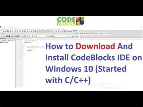 How To Download And Install Codeblocks Ide Youtube