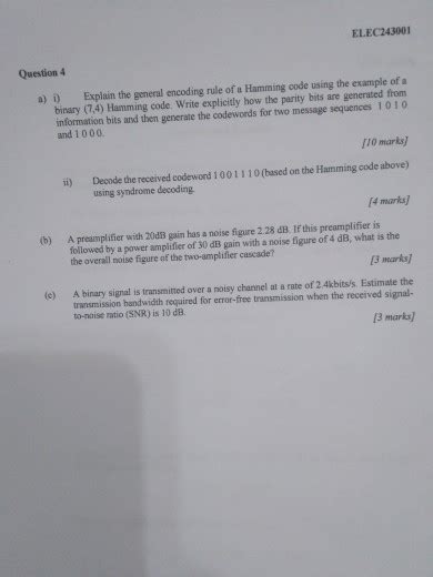 ELEC243001 Question 3 A Discrete Memoryless Source Chegg