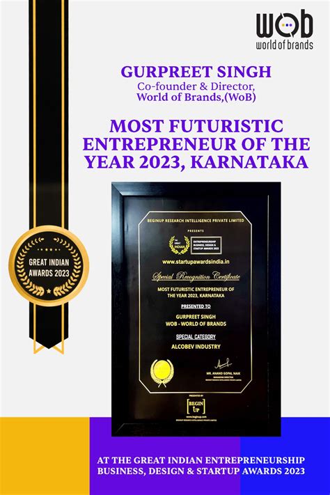 Gurpreet Singh On Linkedin Awards Awards2023 Recognition Recognitionawards Innovation