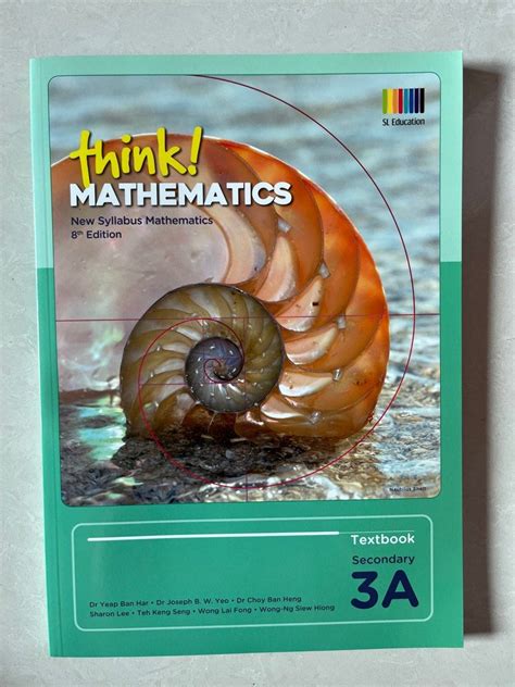 Think Mathematics Secondary 3a Textbook Hobbies And Toys Books