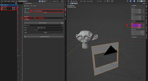 Best Way To Lock Picture Frame To Camera Orientation Basics Interface Blender Artists