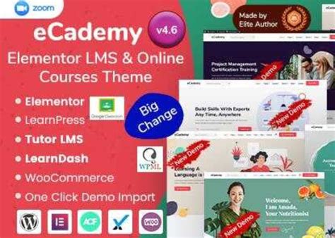 Ecademy Theme Education Lms And Online Coaching Courses Wp Gpl Theme
