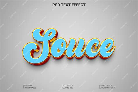 Premium Psd Jouce Editable 3d Text Effect