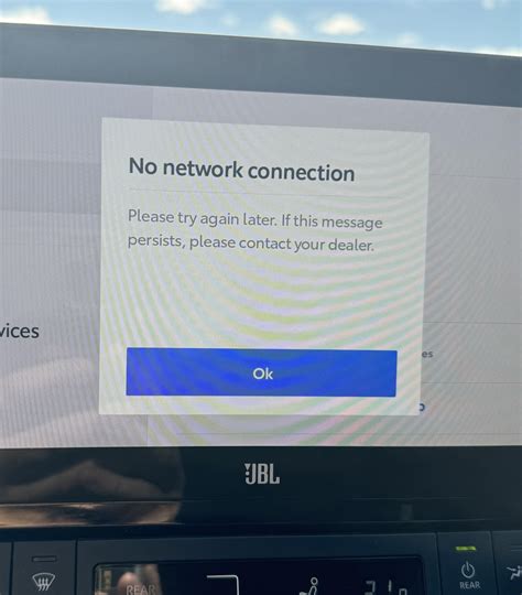 no network connection issue r toyotagrandhighlander