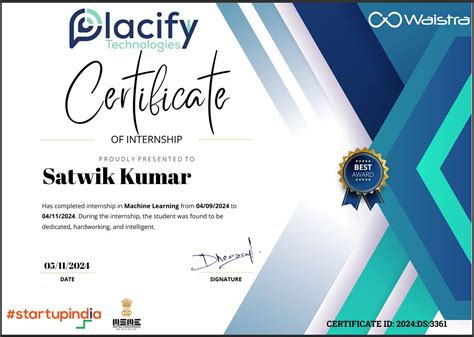 Satwik Kumar On Linkedin Machinelearning Internship Deeplearning Nlp Artificialintelligence