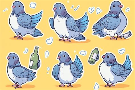 Stickers Multiple Poses Expressions Premium Ai Generated Vector