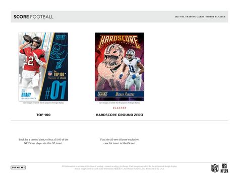 2023 Panini Score Football Hobby Blaster Box Cb Hobby