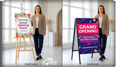 Standard Sign Sizes 24x36 And 20x30 Inches Full Guide