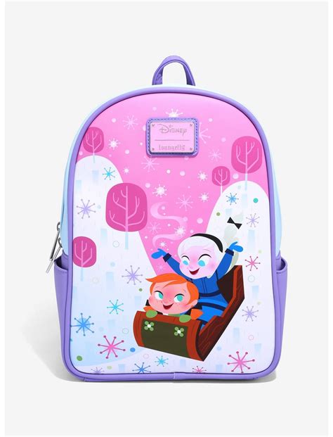 Loungefly Disney Frozen Elsa And Anna Winter Sled Mini Backpack Boxlunch Exclusive Boxlunch