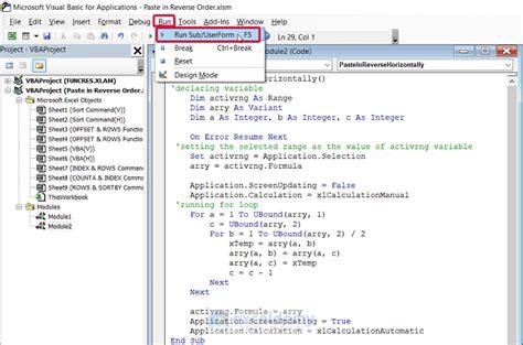 How To Paste In Reverse Order In Excel 7 Methods