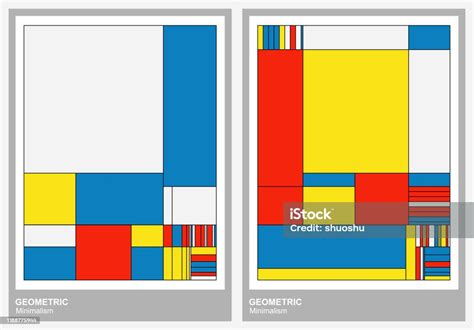 밝은 색상 기하학적 미니멀리즘 사각형 패턴 배경 컬렉션 과학에 대한 스톡 벡터 아트 및 기타 이미지 과학 기하 도형 단순함 Istock