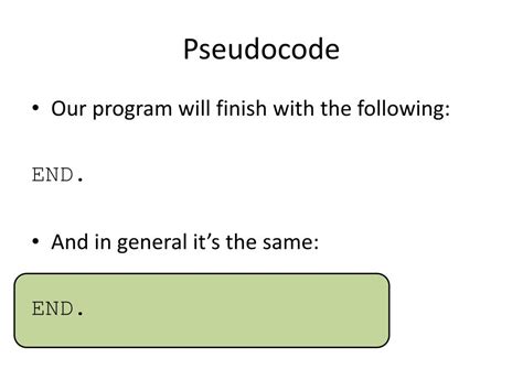 Ppt Tutorial 6 Pseudocode Reprise Powerpoint Presentation Free Download Id 1552524